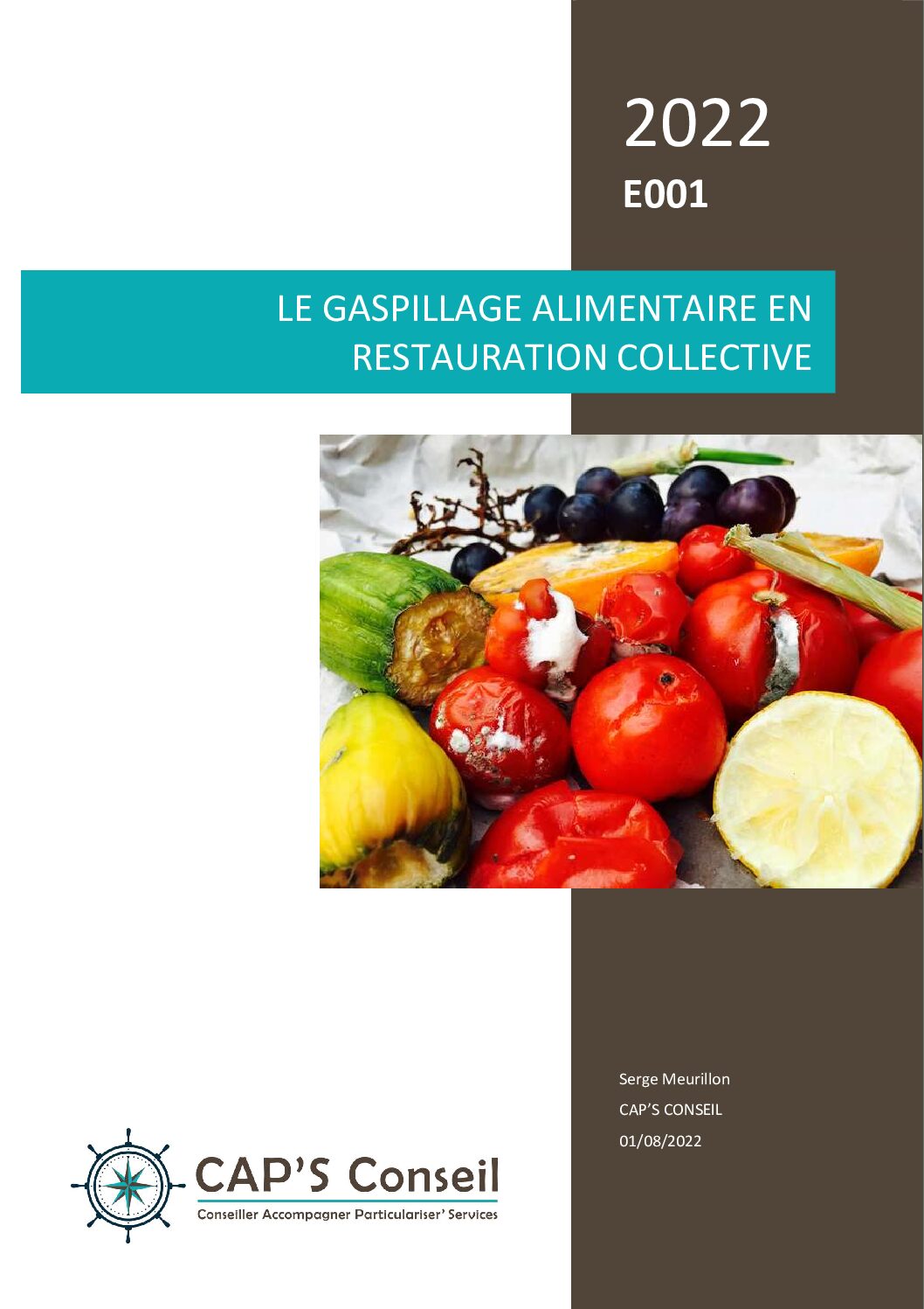 Formation au Gaspillage Alimentaire en Restauration Collective